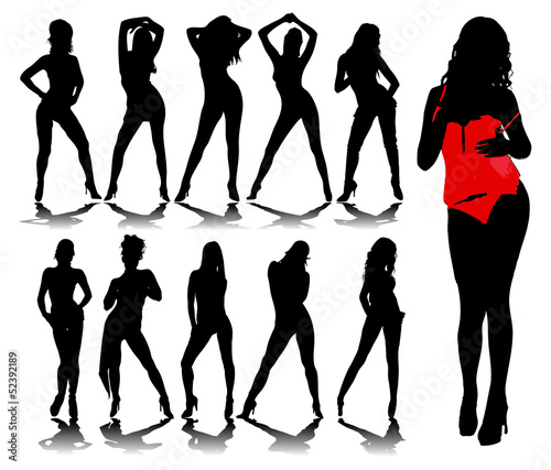 Siluetas Eroticas • Cuadros En Lienzo • Cuadros Y Pósters • Pixerses