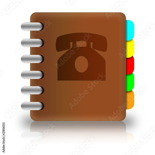 Illustration: Icono agenda telefonica