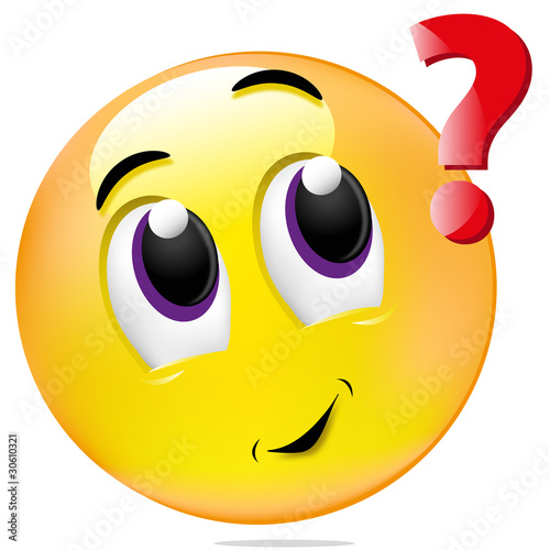 Papier peint smiley - point d'interrogation - smileys • PIXERS.fr
