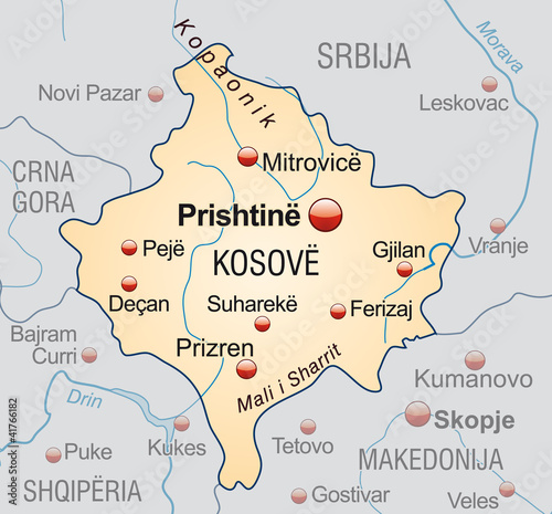 Gjilan Kosovo Map